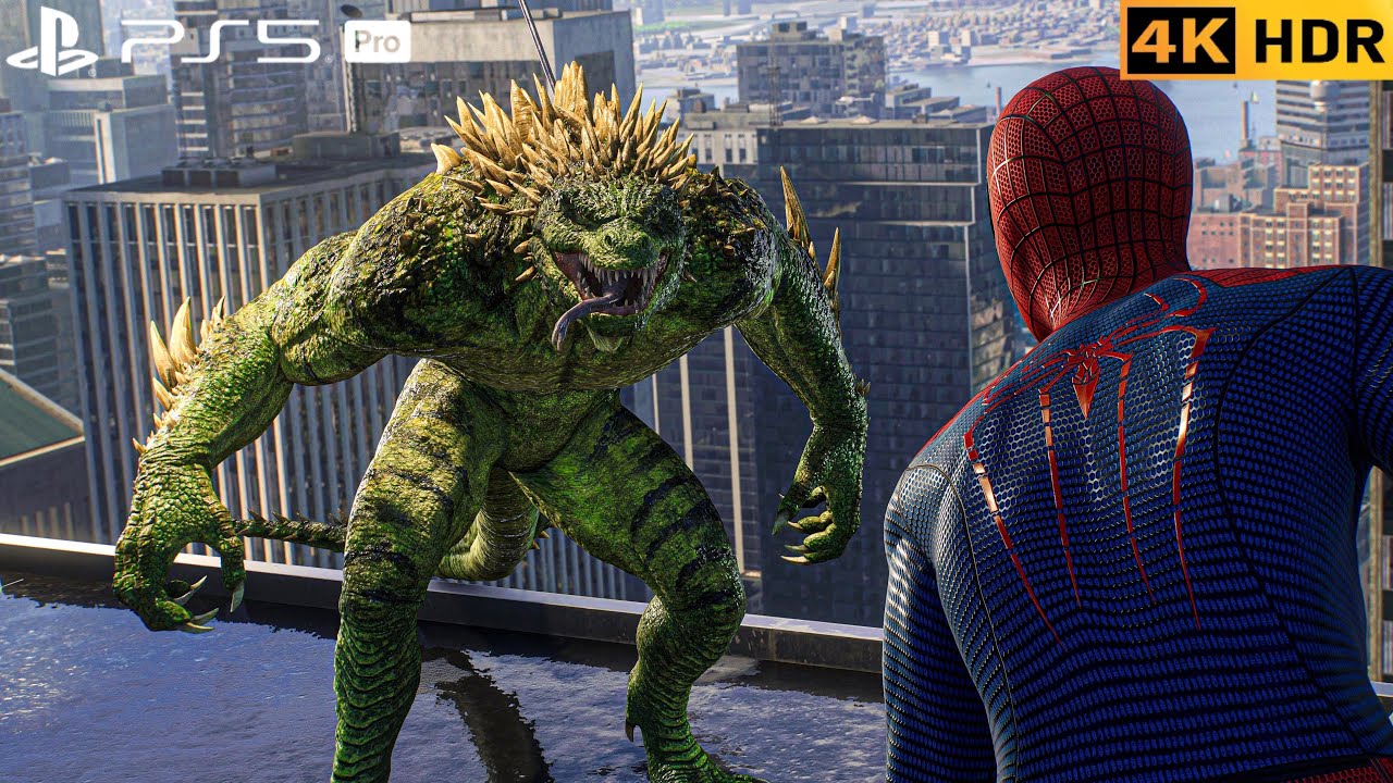 (PS5 PRO) The Amazing Spiderman Fights Dr Connors Lizard | 4K HDR - YouTube
