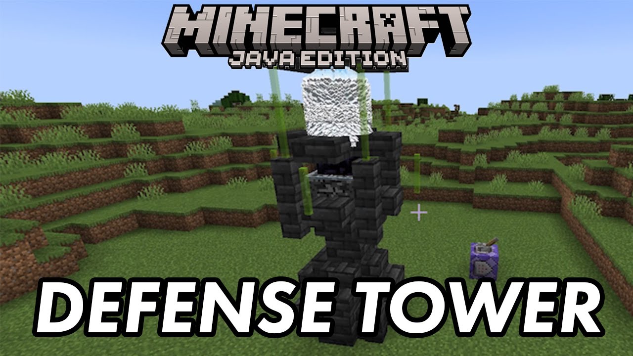 How to make a Defense Tower Build in Minecraft 1.20 - Secret Redstone ...
