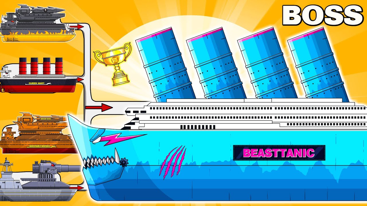 MEGA BOSS: BEASTTANIC vs MEGA TANK - Cartoons about tank/Nina tank ...
