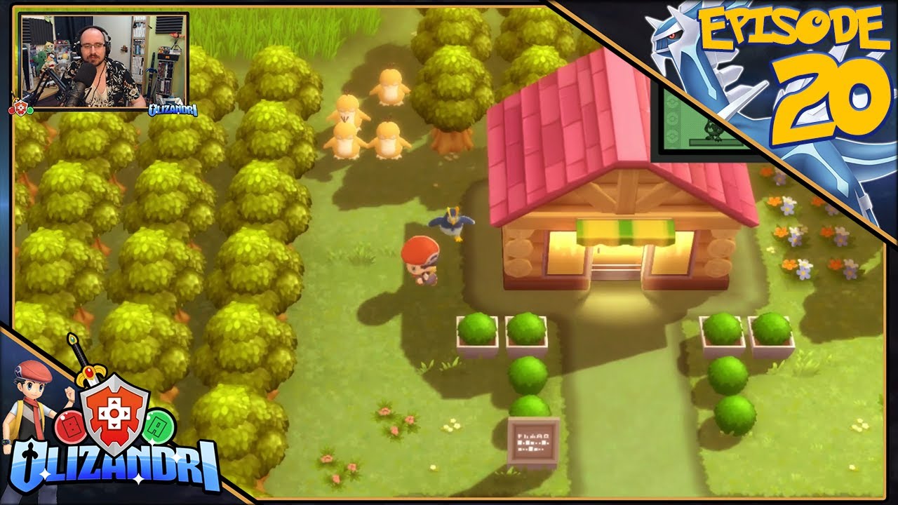 Pokémon Brilliant Diamond - Route 210 Roadblock, Café Cabin Battles ...