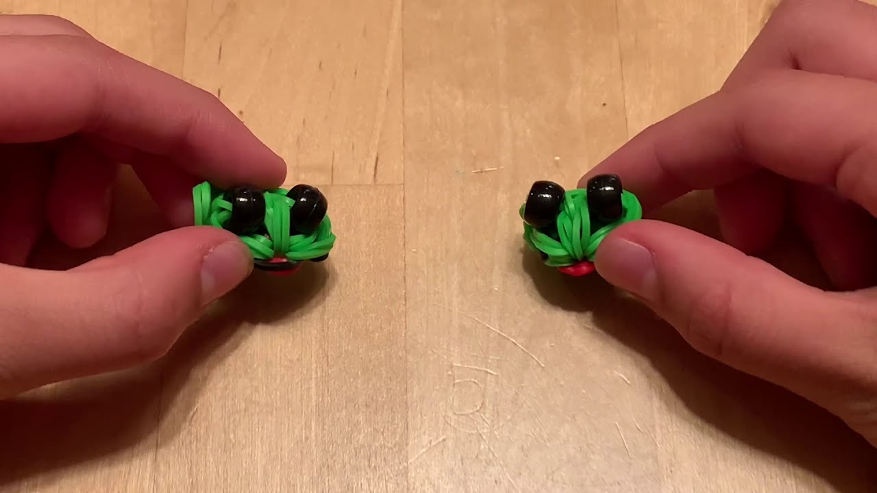 Rainbow Loom - Frog head charm tutorial🐸 - YouTube