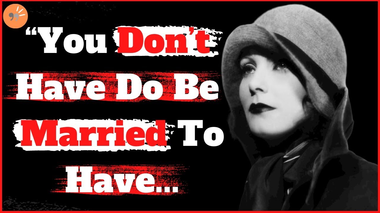 39 Greta Garbo Quotes That Will Unlock Your Ture Potential - YouTube