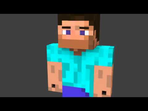 Minecraft blender character rig - officiallosa