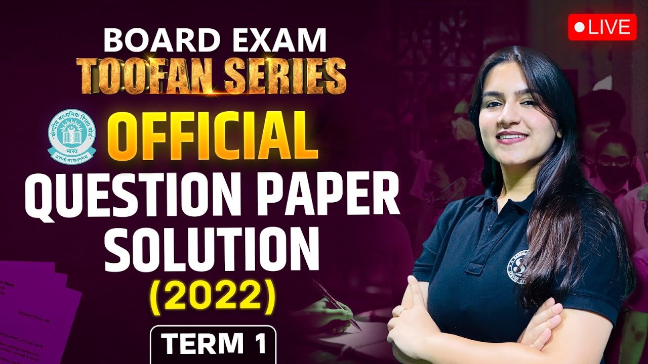 CBSE Class 10 SST | CBSE Official SST Question Paper Solution 2022 - Term 1 | SST by Ujjvala Mam ...