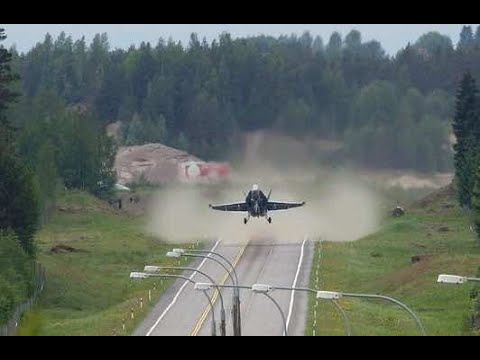 F18 Fighter jet Emergency landing on Highway in Aerifly Fs2020 - YouTube
