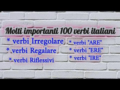 100 molti importanti verbi italiani. learn italian from bangla with Fatima.