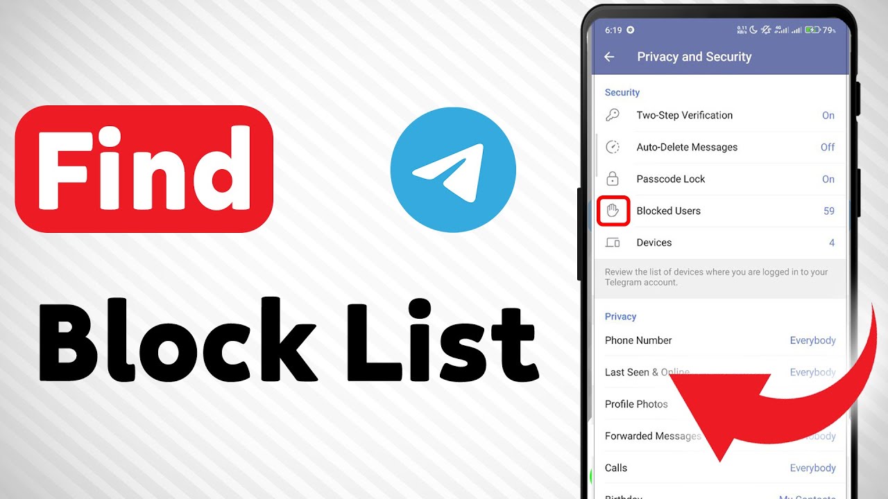 How To Find Block List On Telegram (Updated) - YouTube