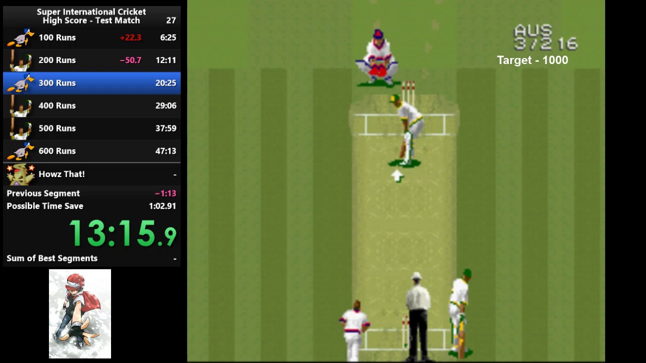 Super International Cricket - 1015 Test Match High Score - YouTube