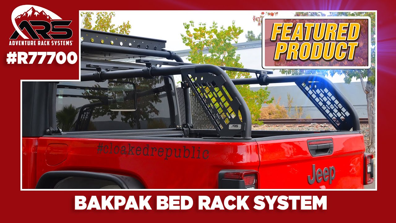 Feature Product: ARS BakPak Bed Rack System for the Jeep JT Gladiator ...