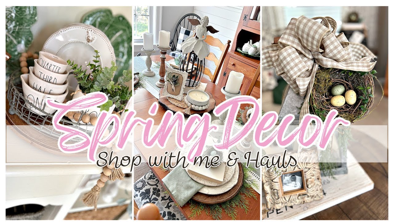SPRING DECOR 🌸 SHOP WITH ME 🌸 ALL OUR FAVORITE STORES - YouTube