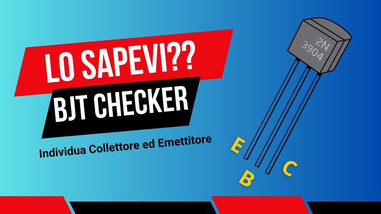 Individuare Emettitore e Collettore di un BJT utilizzando un multimetro ...