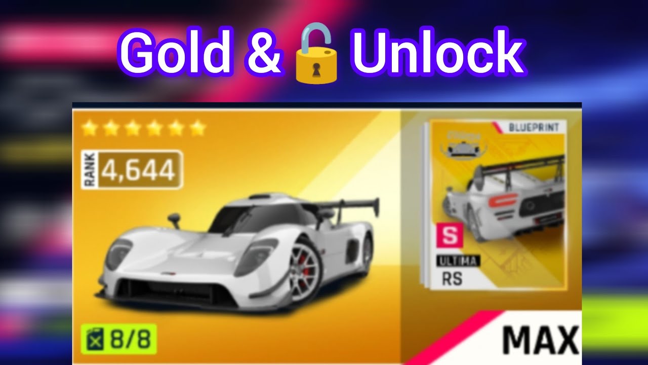 Unlocking 🔓 the Golden Ultima RS | Asphalt 9 | Ultima RS Special Event ...