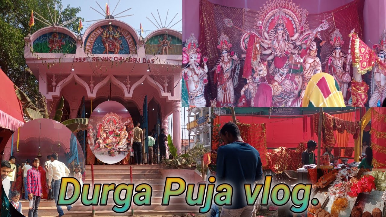#Durga_Puja_vlog 🙏#part_1#maa_durga_maithili_song#2023_special#jha ...
