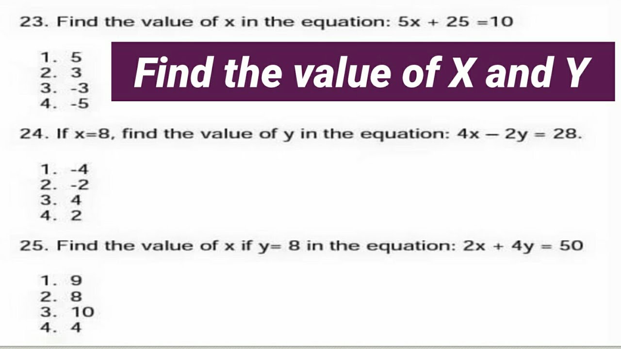 Find The Value Of X In The Equation Math Civil Service Exam Reviewer find-the-value-of-x-in-the-equation-math-civil-service-exam-reviewer