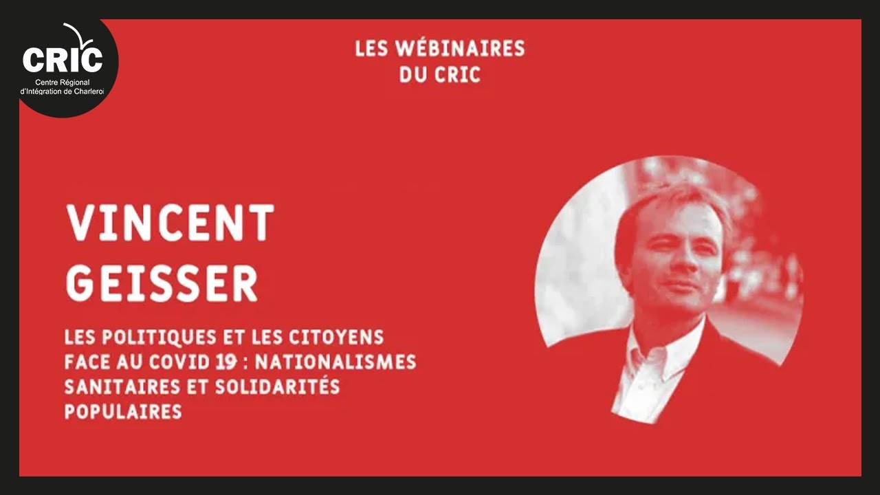 💻 Webinaire du CRIC #1: Vincent Geisser - Les politiques et les ...