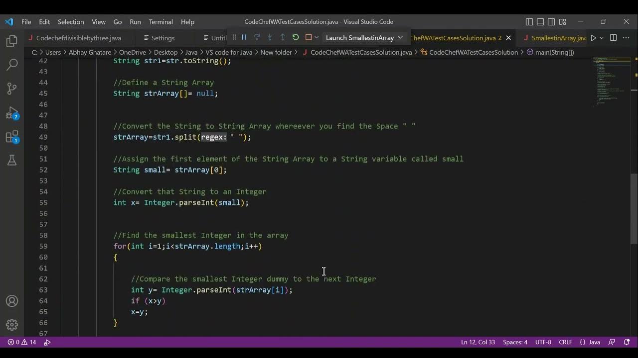 WA test Cases Codechef Problem Solution (In Java) - YouTube
