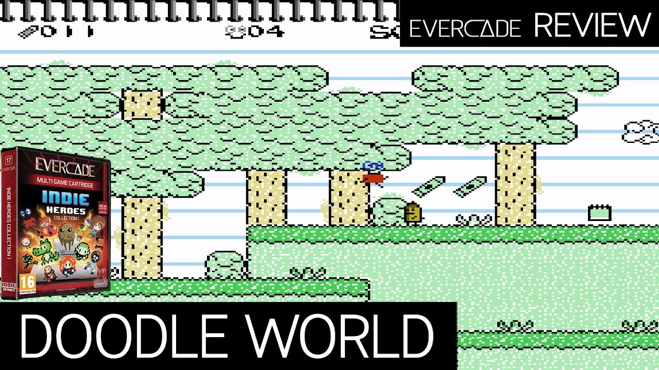 A cute but short platformer - DOODLE WORLD | Evercade Review (Indie ...