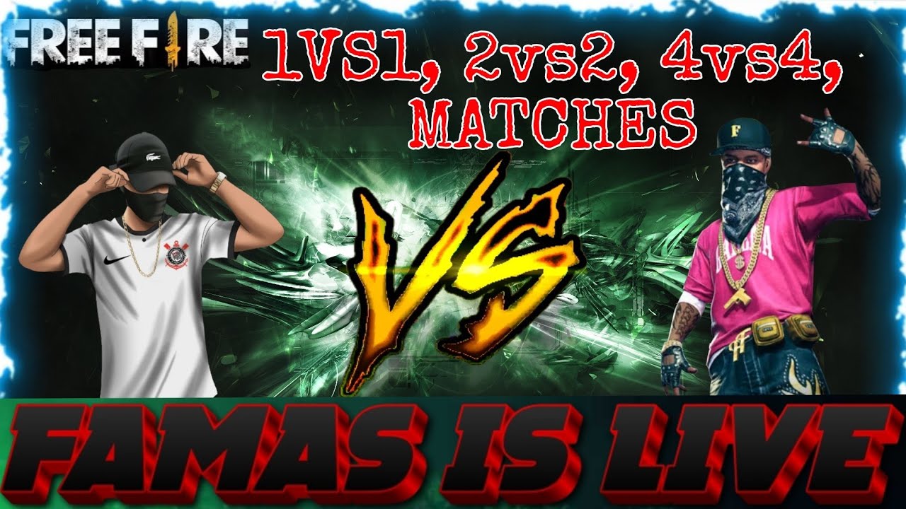 Battle Royale Showdown: Free Fire Custom 1v1, 2v2, 3v3 - Commentary ...