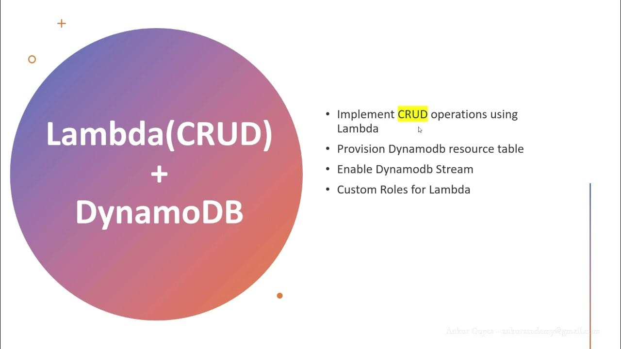 28 Lamda CRUD + Dynamodb - YouTube