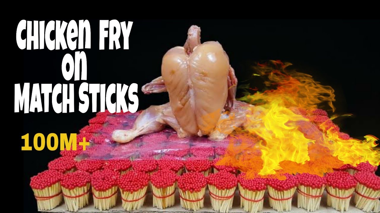 100000 Match Stick Vs Chicken Experiment - YouTube
