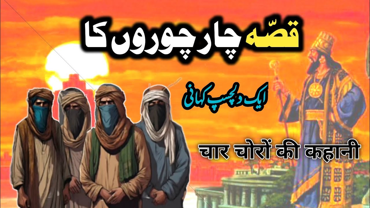 QISSA CHAR CHORON KA ||Hindi kahaanee||Urdu Hindi moral story|| - YouTube