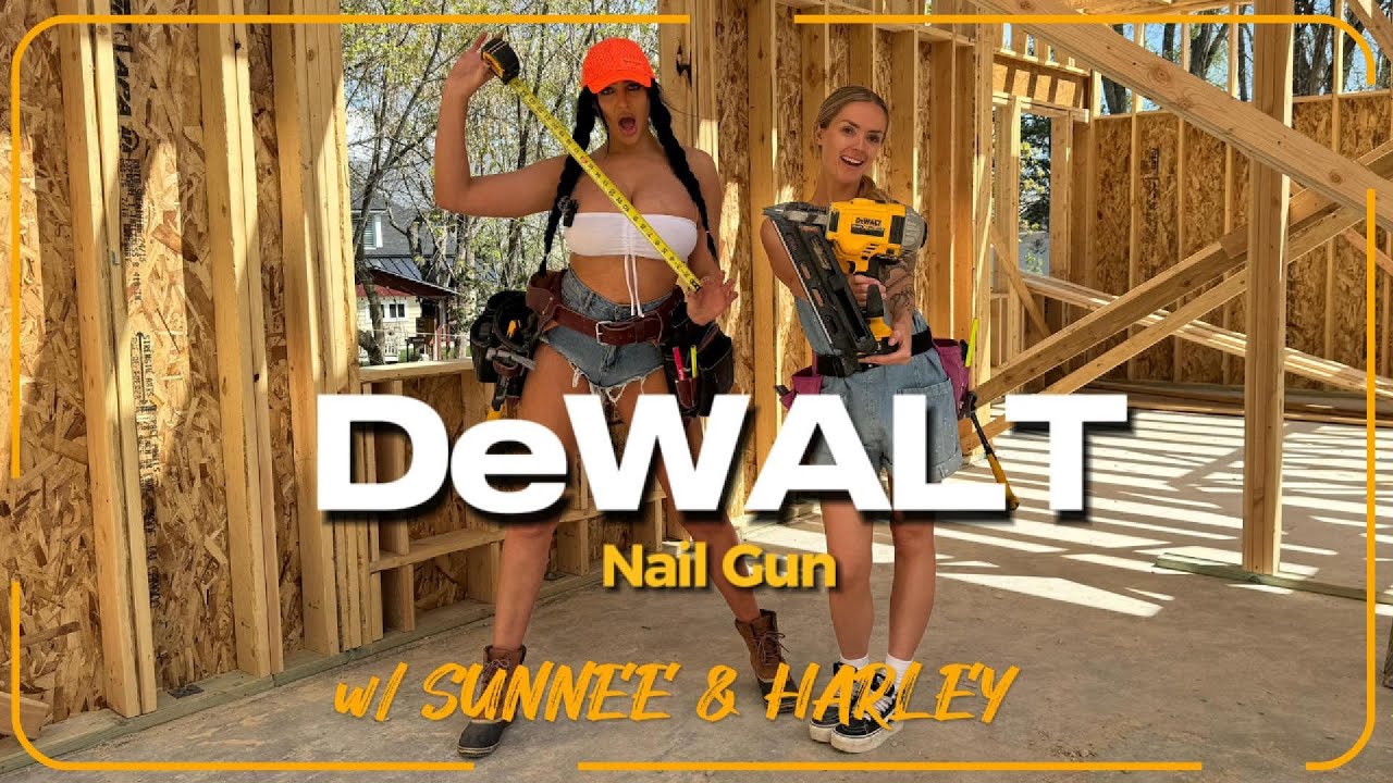 DeWALT Cordless Nail Gun Review with Sunnee Moon - YouTube