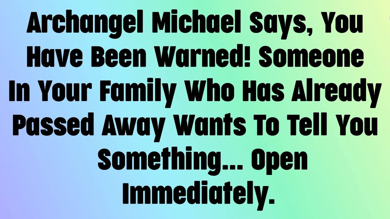 | God message today | Archangel michael says, You have been warned ...