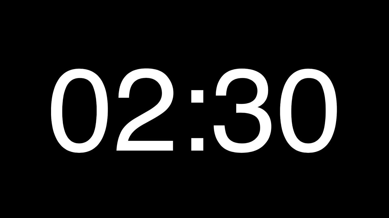 Zweieinhalb Minuten Timer (2:30 Minuten) - YouTube