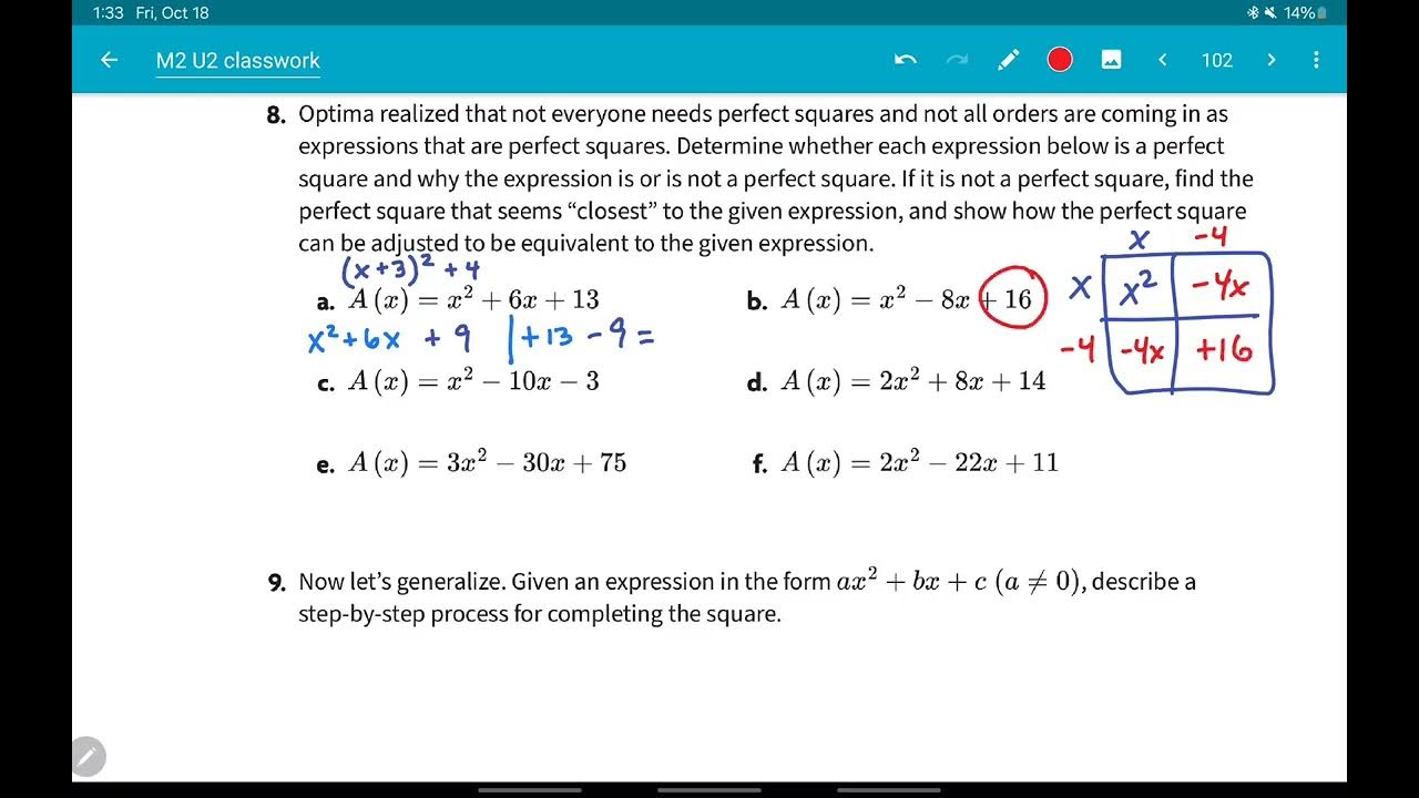 Open Up HS Math II Unit 2 Lesson 4 Question 8b - YouTube