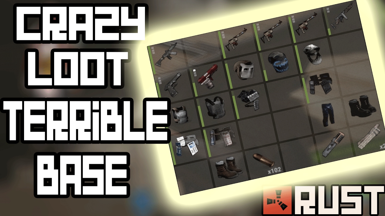 CRAZY LOOT... TERRIBLE BASE! Rust Solo Survival Gameplay #40 - YouTube