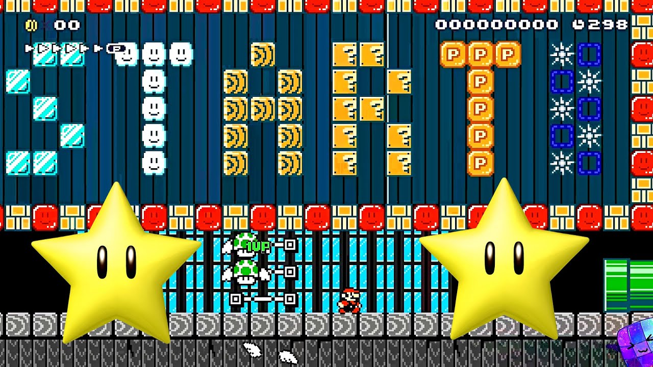 Super Mario Maker 2 🔧 Long Star Run - YouTube