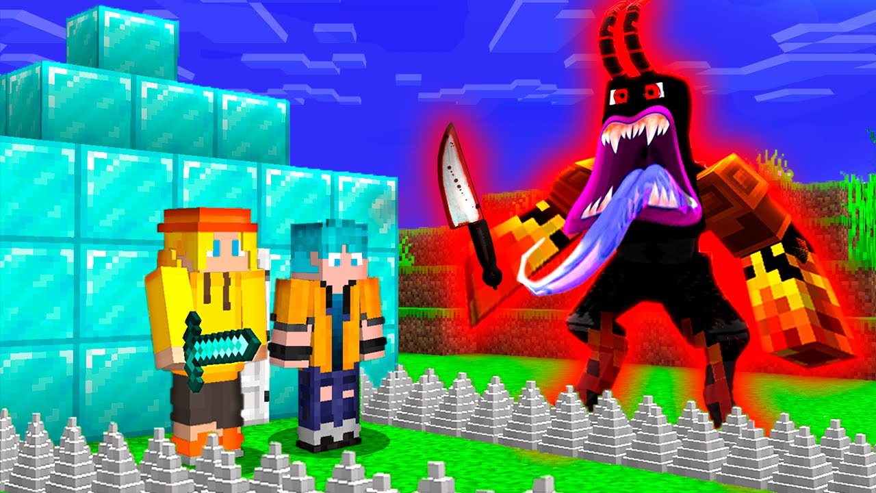 Base 100 Segura Contra Athos Do Mal No Minecraft Youtube