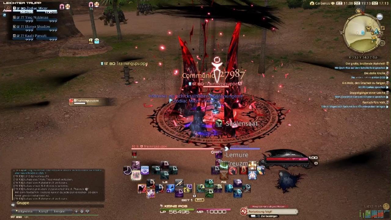 FINAL FANTASY XIV Reaper Rotation Training - YouTube