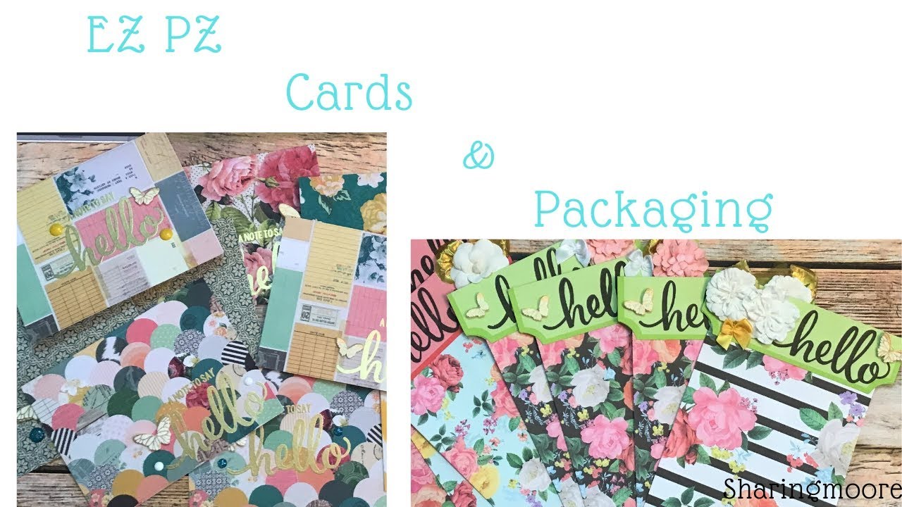 EZ PZ "Hello" Cards & Gift Packaging ~ Feb 2020 {Sharingmoore} - YouTube