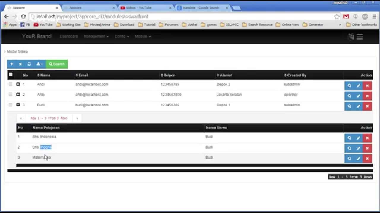 3. Appcore - Module Detail Data - YouTube