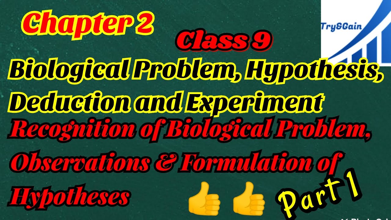 Steps of Solving a Biological Problem ( Recognition ,Observations ...