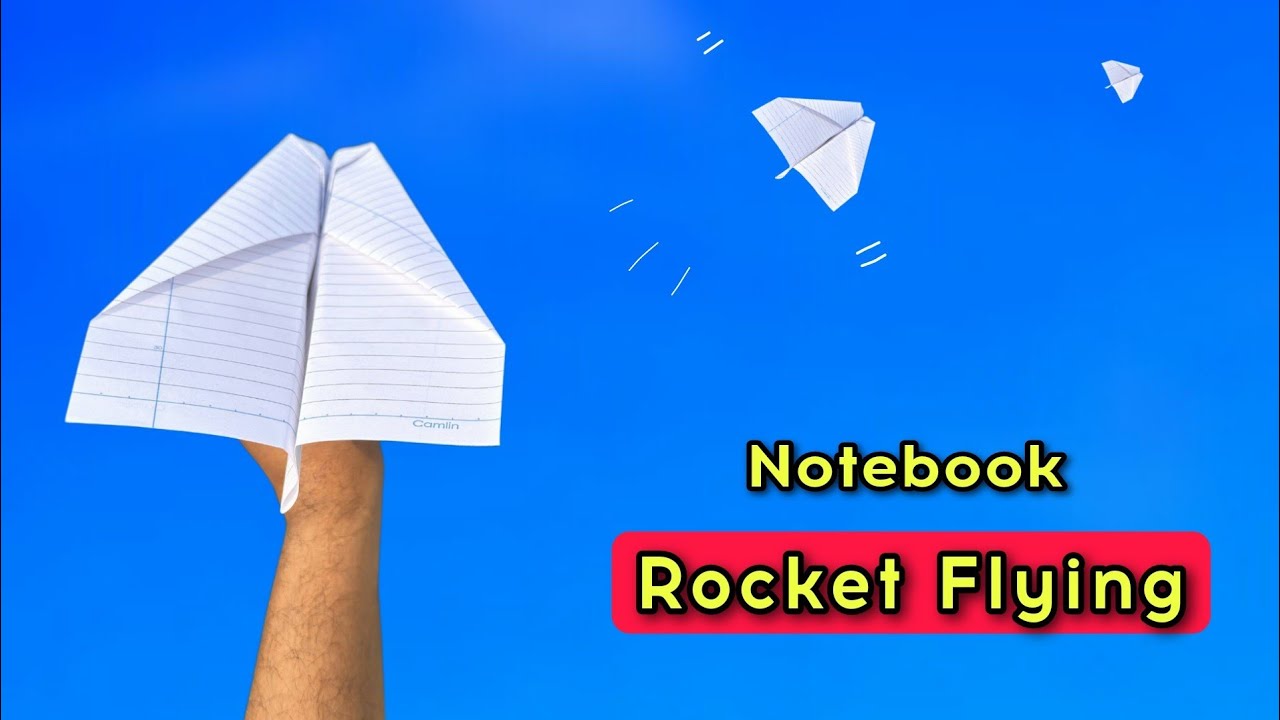How to make a fast paper Rocket, make super flying paper Rocket ...