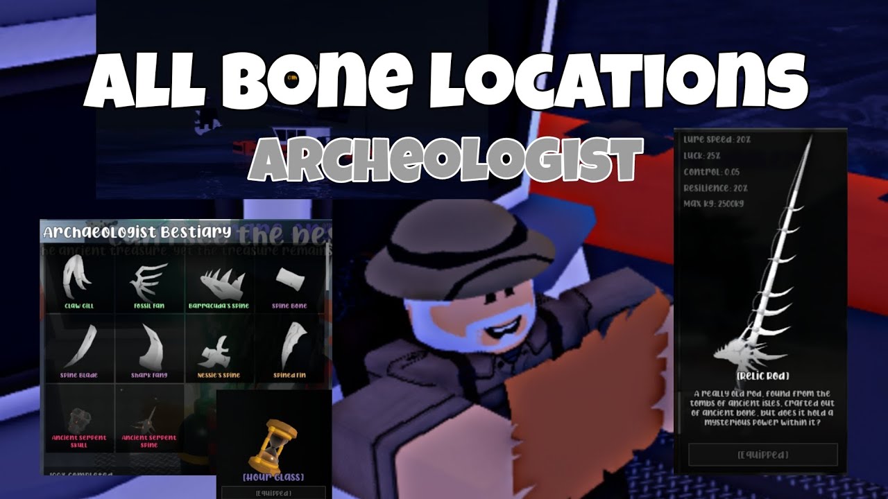 ALL BONES LOCATIONS ARCHEOLOGIST [Fisch Roblox] - YouTube