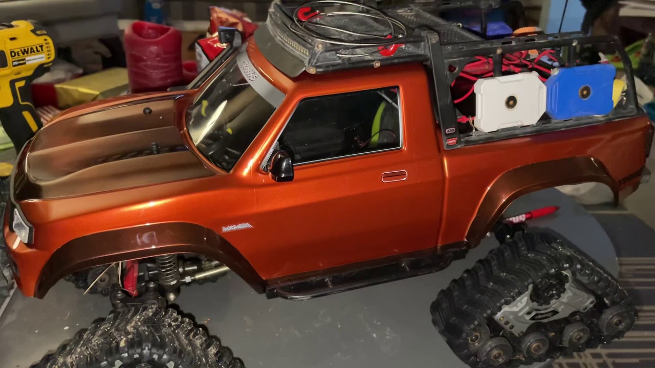 Pre-cut Traxxas Trx4 Sport Traxx Two tone Copper paint job - YouTube