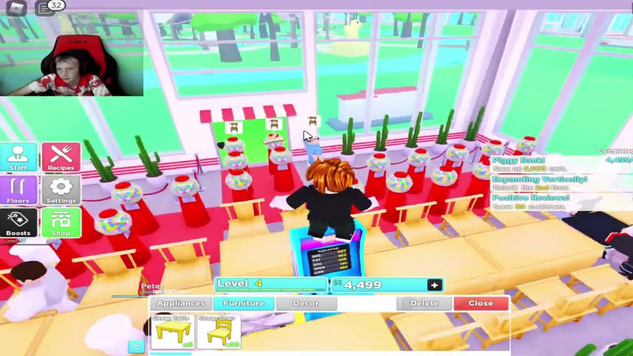 Purchasing New Items to Build the Restaurant Business is Growing Roblox ...