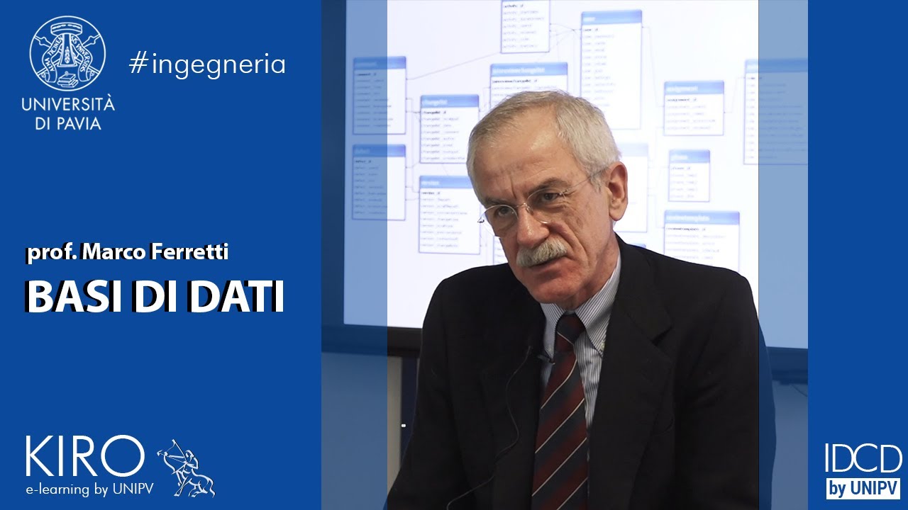 Marco Ferretti - BASI DI DATI (KIRO .- Università di Pavia) - YouTube