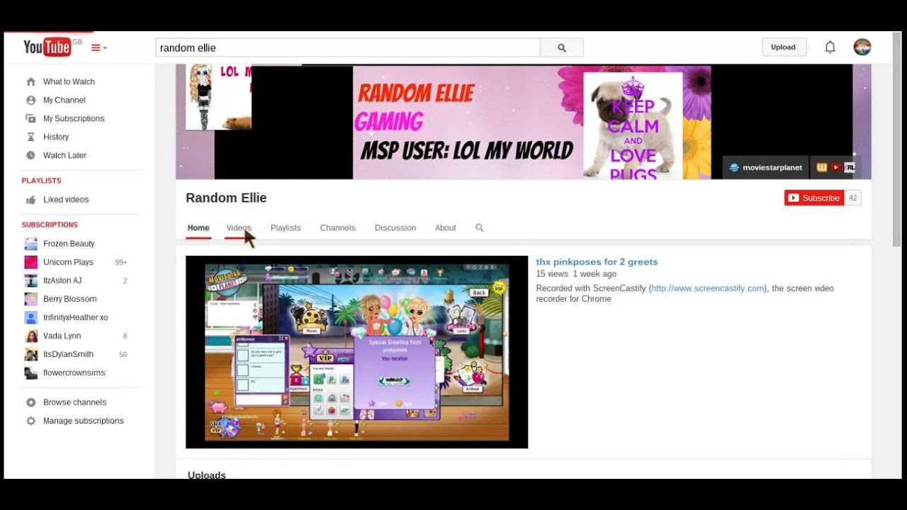 introducing me ellie and my main channel - YouTube