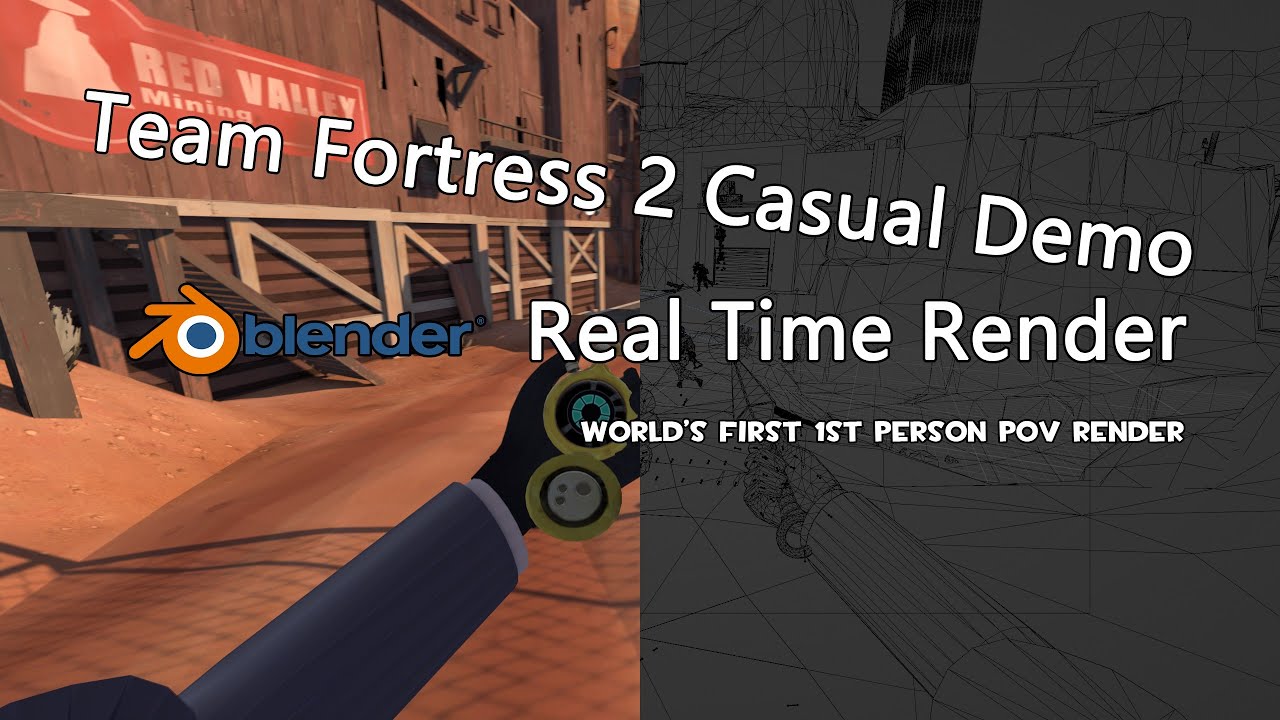 [2K 60fps] TF2 Casual Demo Blender Real Time Render [world's first 1st ...