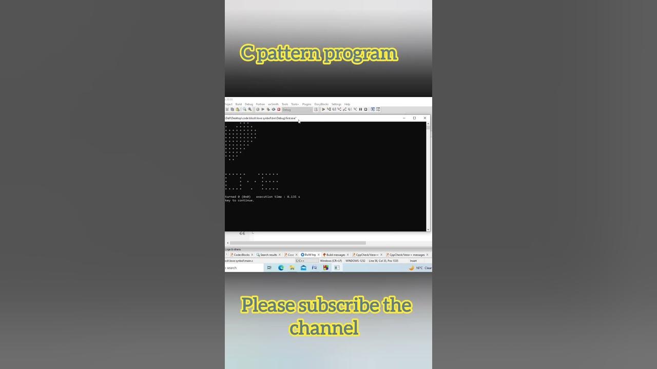 C Pattern Program Pattern Program In C Program Code Programming