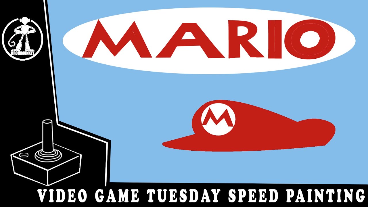 VIDEO GAMES TUESDAY SPEED DRAWING -MARIO - YouTube