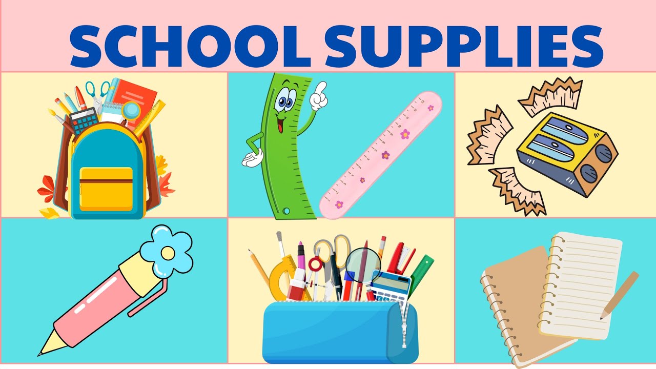 Learn School Supplies in English| Where is the Pencil? 🎮 Learn English ...