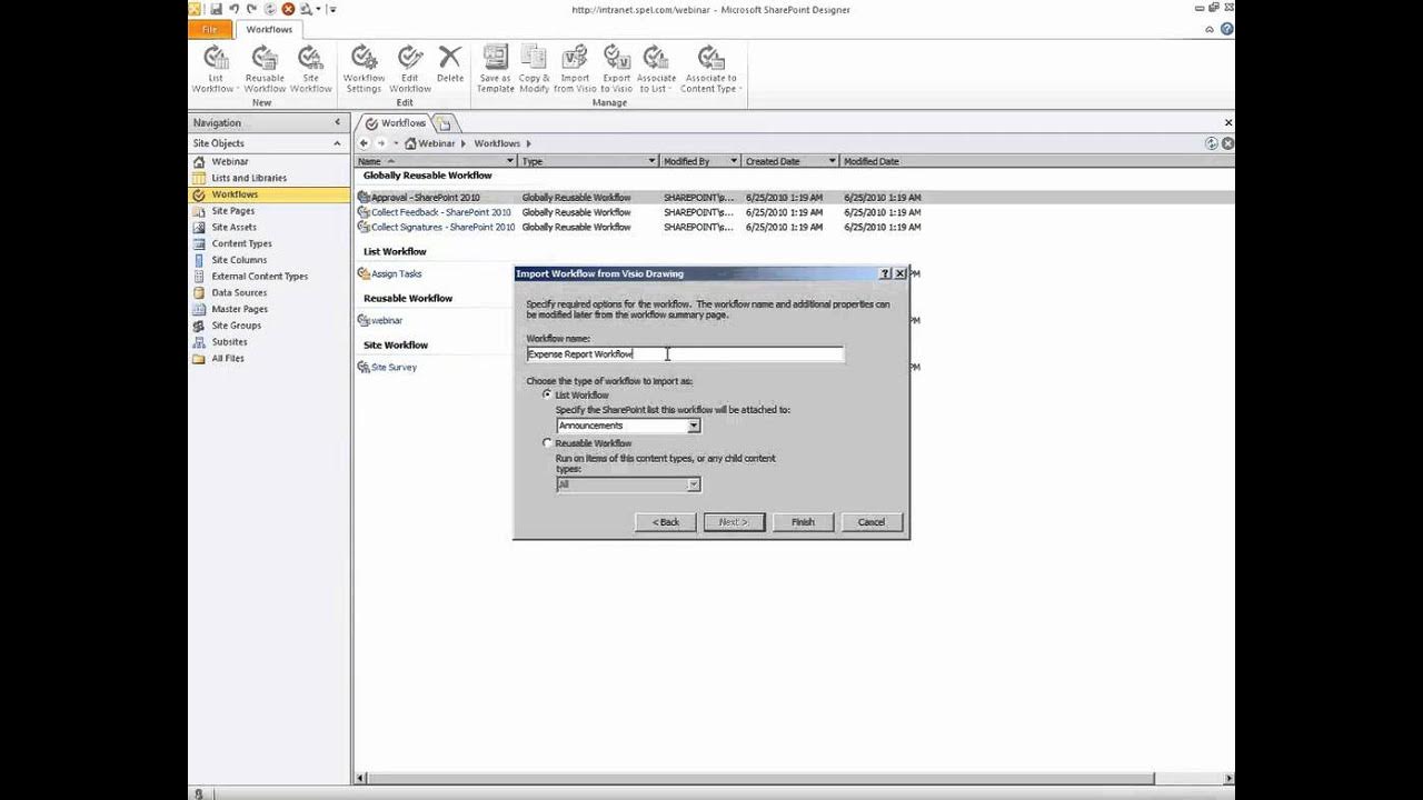 Webinar-Creating Workflows with SharePoint Designer 2010 - YouTube