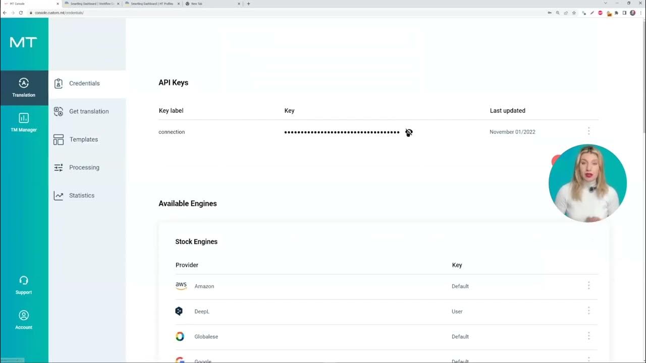 How to connect your Smartling account with Custom.MT platform - YouTube