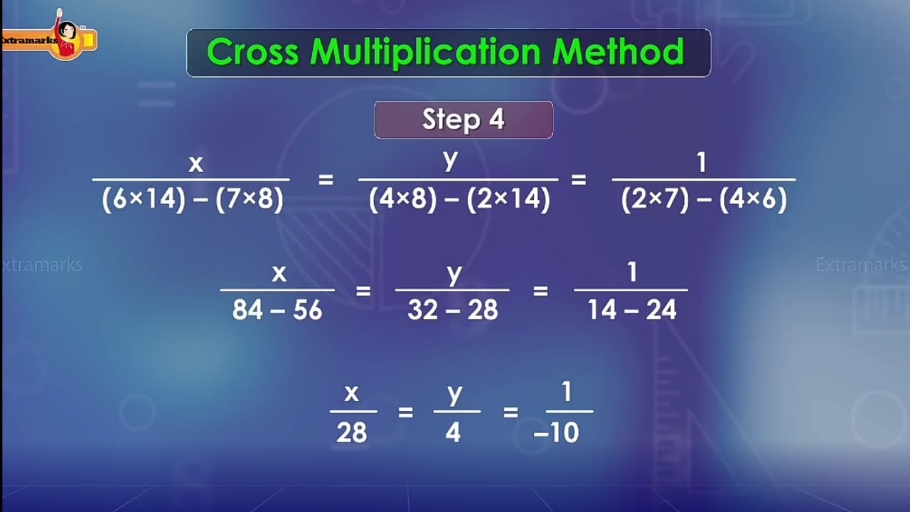 Cross Multiplication Method Of Class X Linear Equations In Two Cross Multiplication Method Of Class X Linear Equations In Two