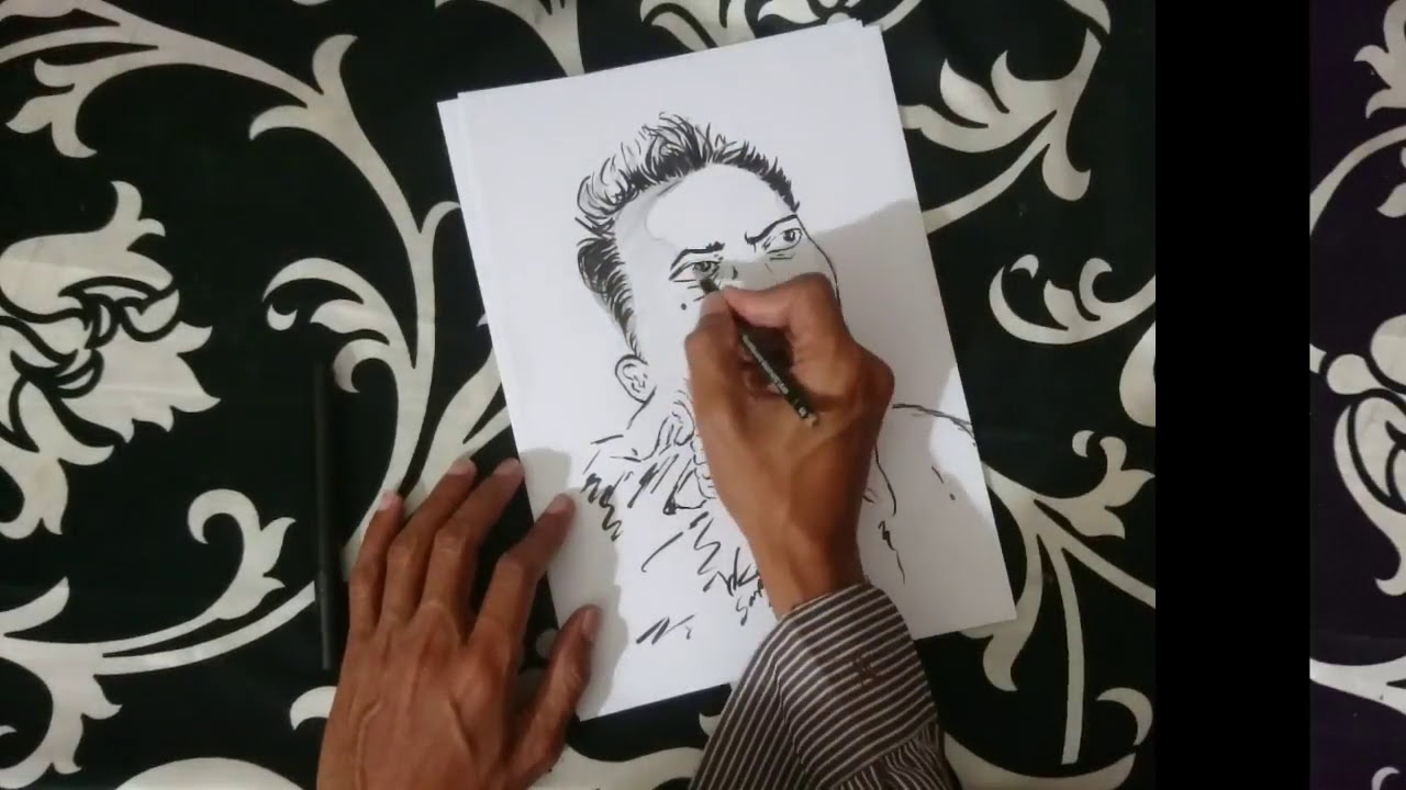 How To Draw Srirangam Srinivasa Rao - Sri Sri - YouTube